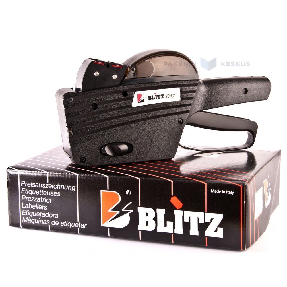 Price gun Blitz C17, 2-line, alphabetical - Packforce