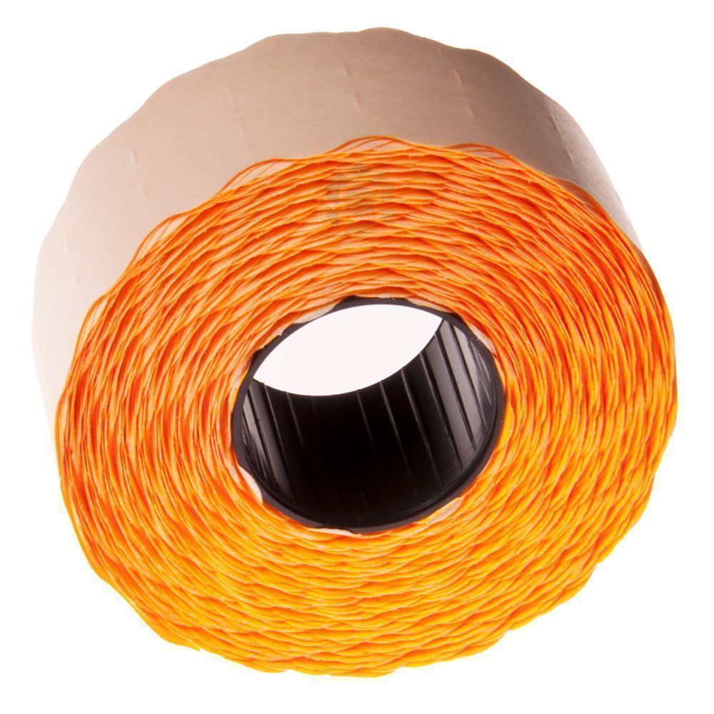 Oranz Blitz-Meto hinnapüstoli etikett 26x12mm, rullis 1400tk ...