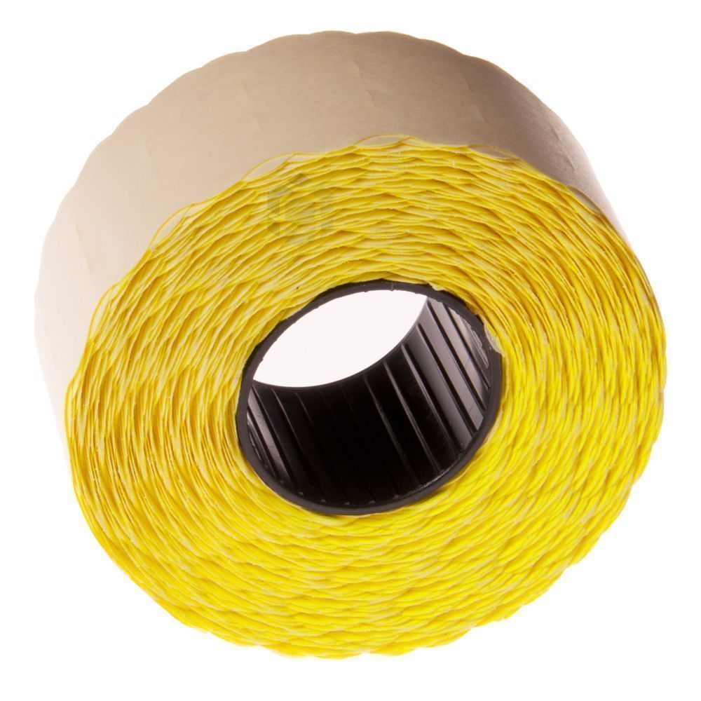 Yellow label for price gun 26x16mm, 1000pcs/roll - Packforce
