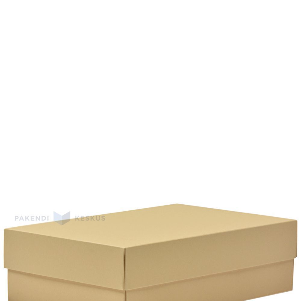 Beige lid for carton box 266x172x78mm L - Pakendikeskus