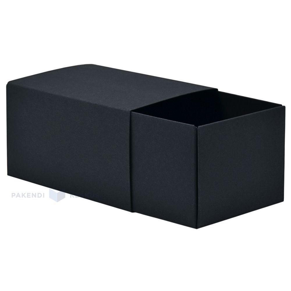 Black slider box 110x80x65mm - Packforce