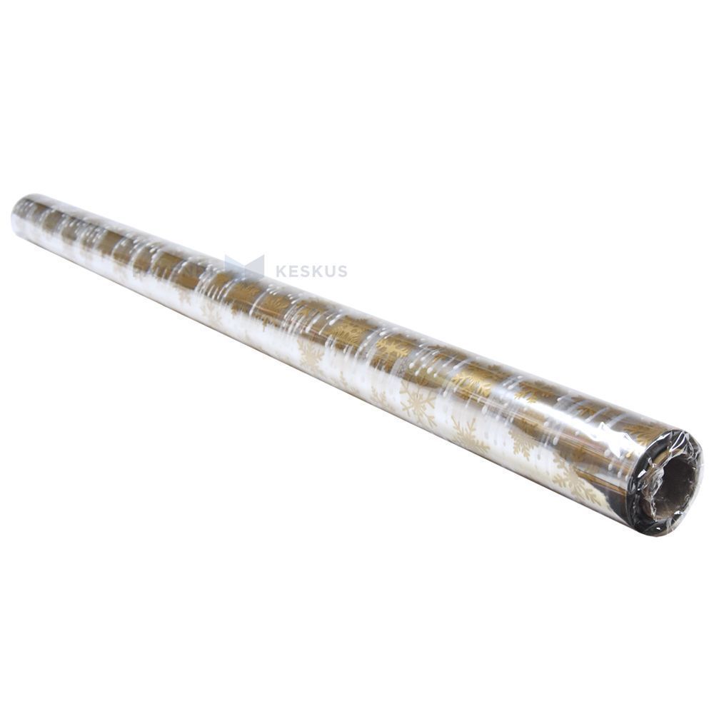 Snowflakes print polypropylene wrap 100cm wide, 50m/roll - Packforce