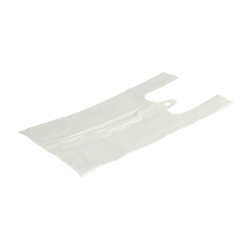 Särksangaga valge kilekott 16+12x30cm, pakis 100tk - Pakendikeskus