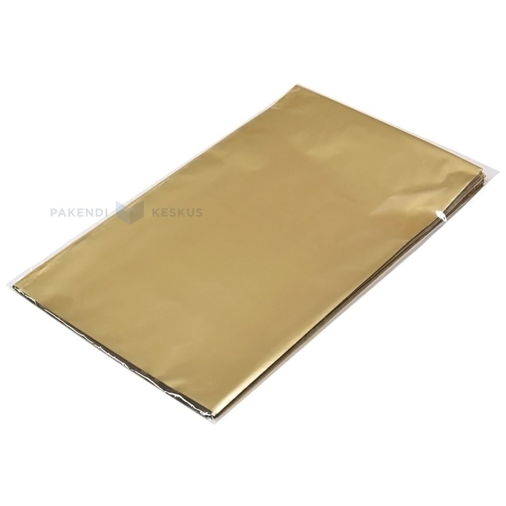 Kuldne kilest kinkekott 20x35cm, pakis 50tk - Pakendikeskus