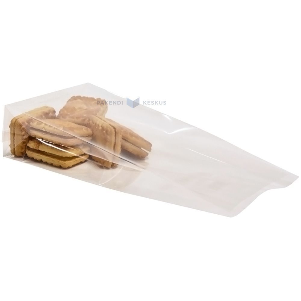 Polüpropüleen kilekott 5,5+3,5x15cm, pakis 50tk - Pakendikeskus