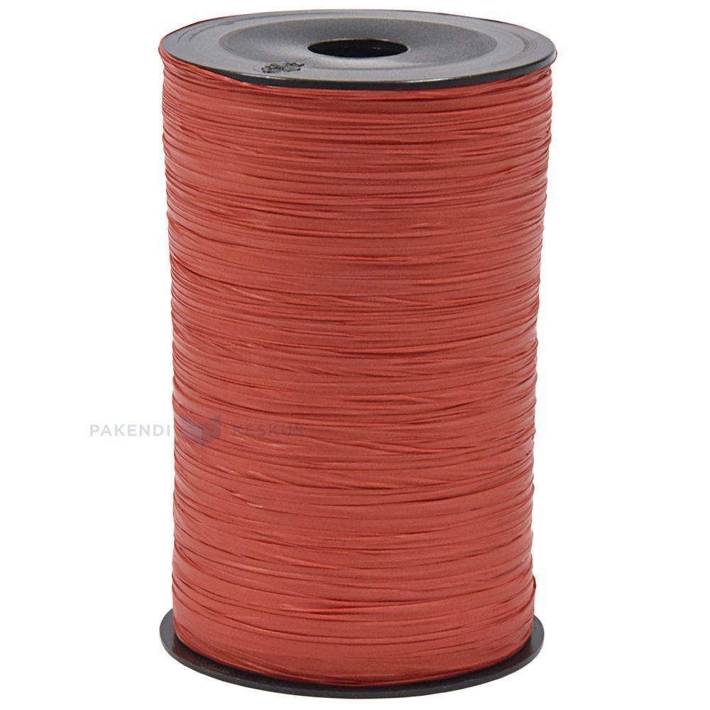 Matte red ribbon, 50m/roll - Packforce