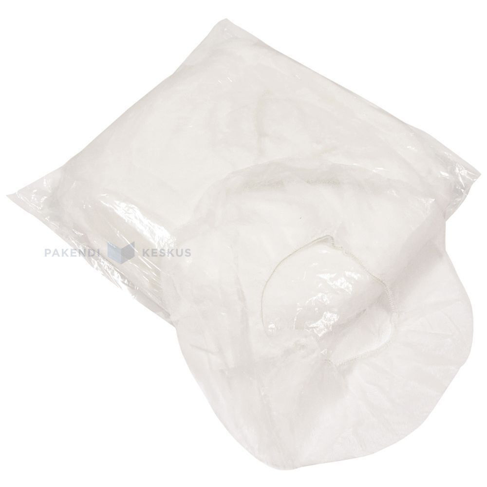 White disposable hats, 100pcs/pack - Packforce