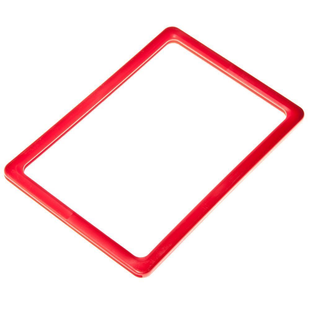 Red plastic frame A4 - Packforce