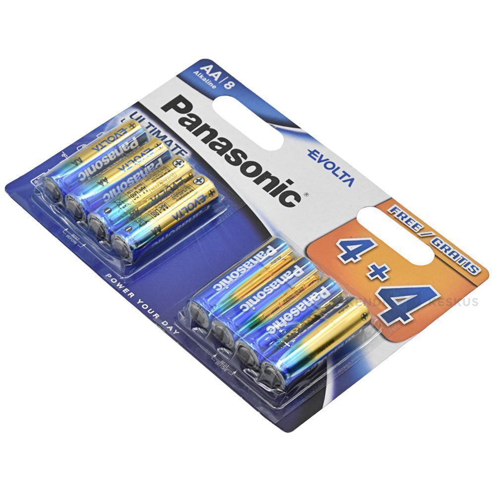 Battery AA Panasonic Evolta LR6EGE/8B, 8pcs/pack - Pakendikeskus