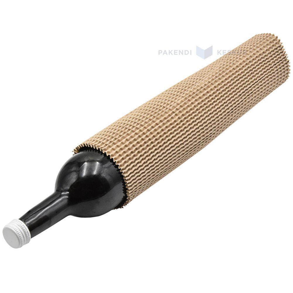 Bottle cover, recycled, 310+40mm, diam. 95-120mm, Mega, 2-ply paper ...
