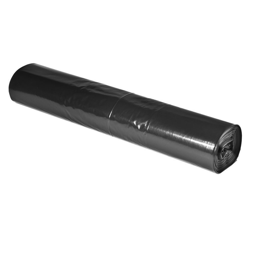 Black garbage bag LD 50L, 20pcs/roll - Packforce