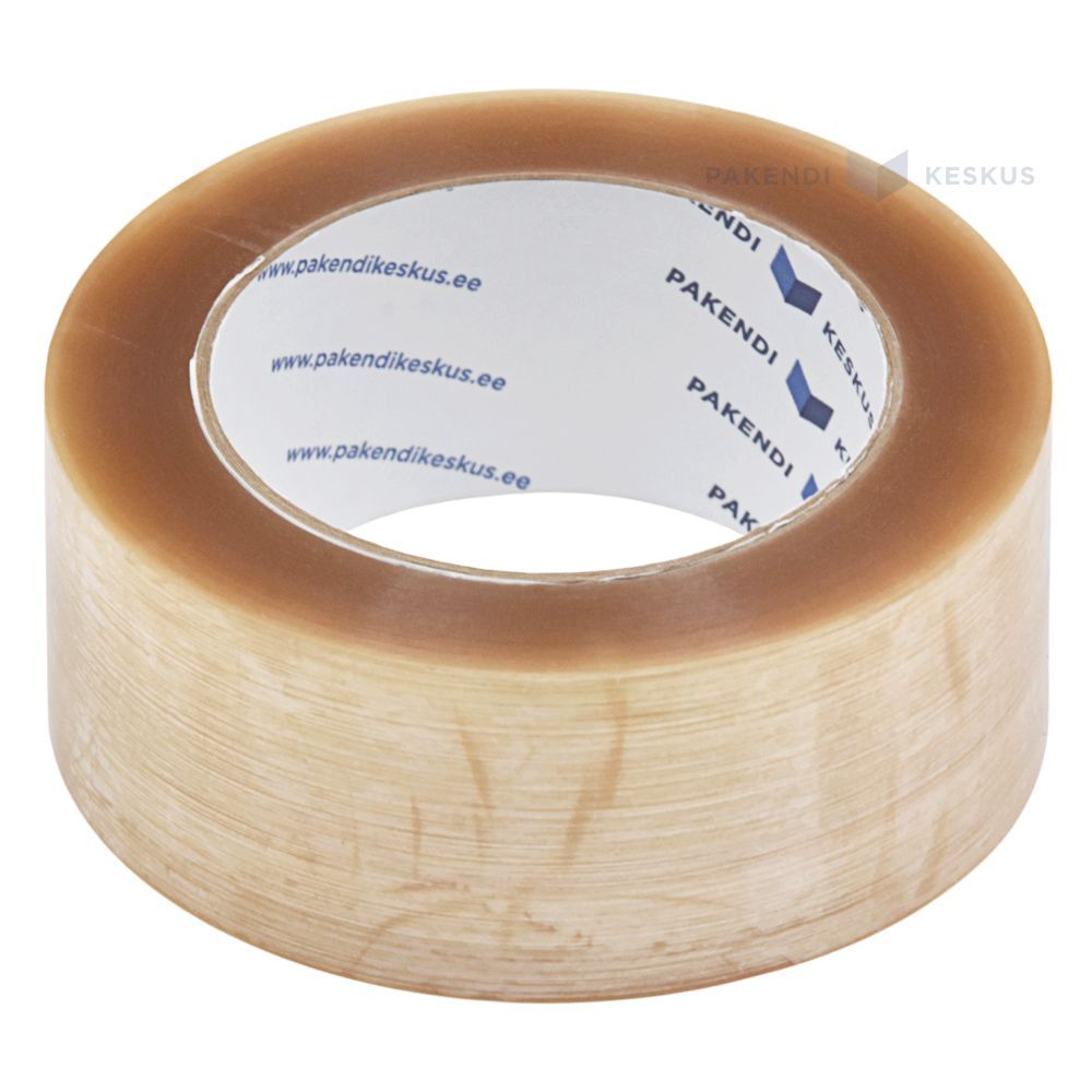 Transparent packaging tape 48mm wide solvent, 132m/roll - Packforce