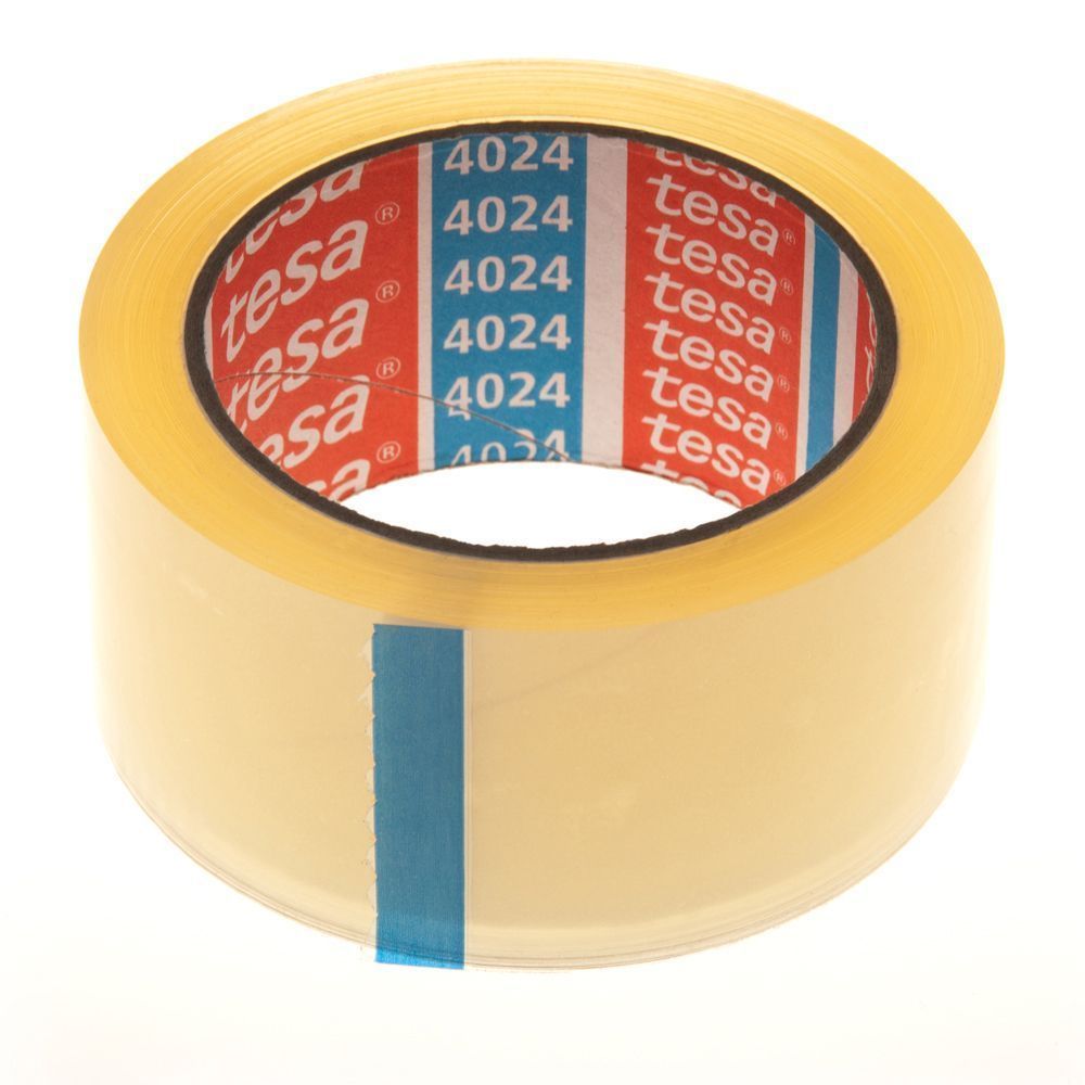 Transparent packaging tape Tesa 4024 50mm wide acrylic, 66m/roll ...