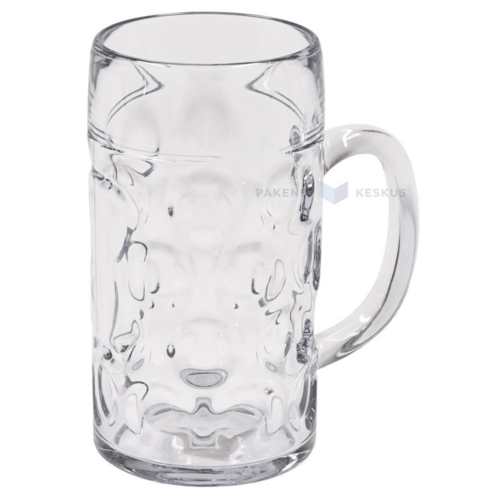 Reusable plastic beer mug 520ml SAN 500x machine washable - Packforce