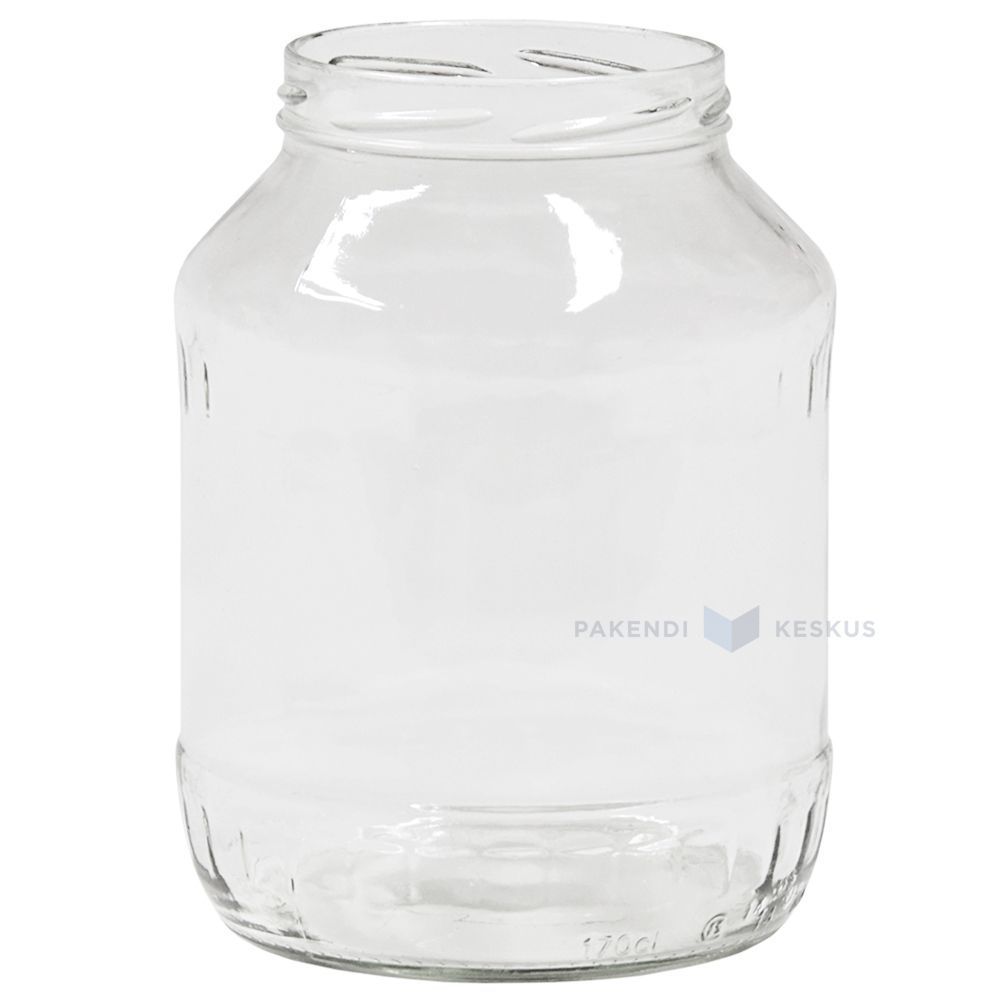 Glass jar without lid 1700ml diameter 89mm - Packforce