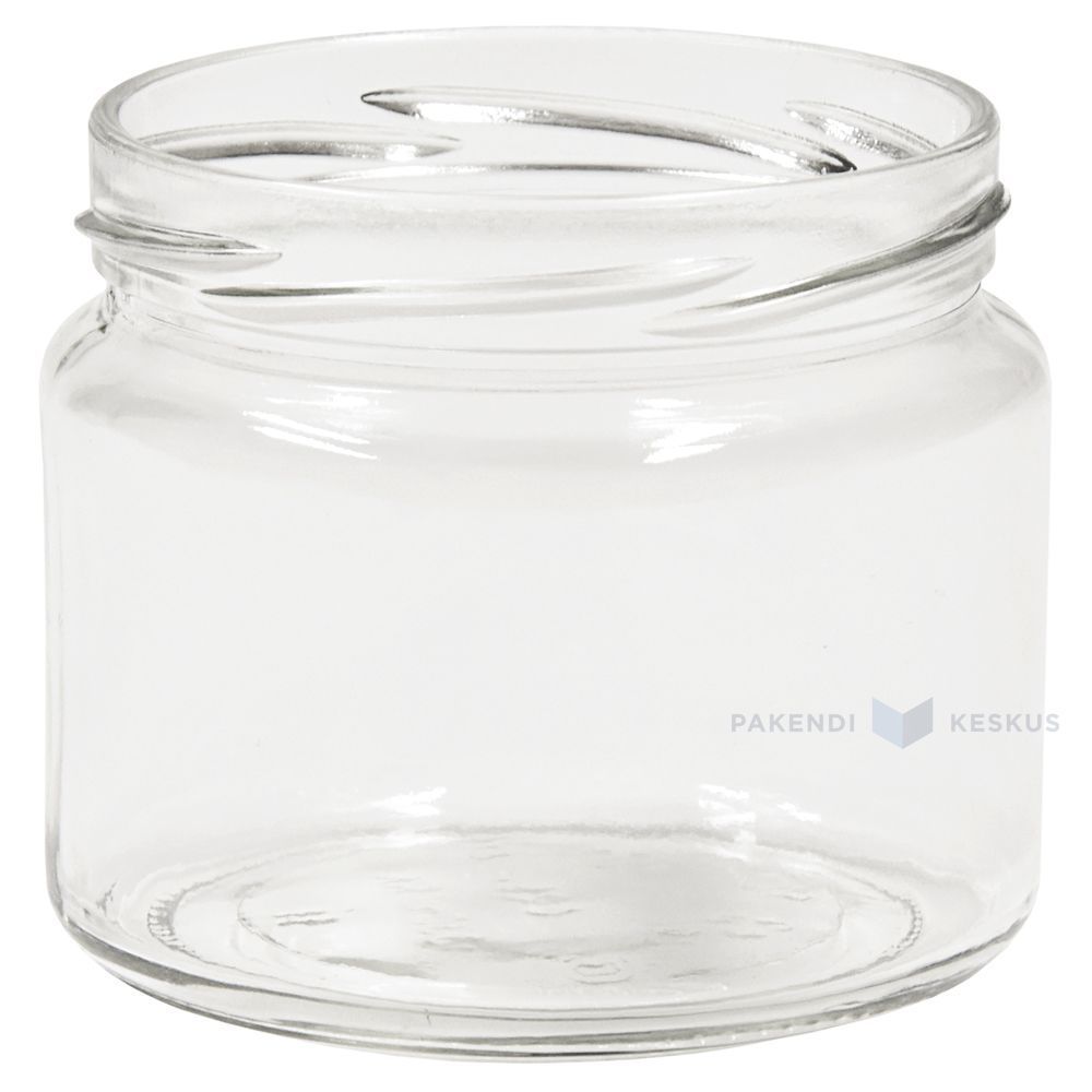 Glass jar without lid 330ml diameter 82mm - Packforce
