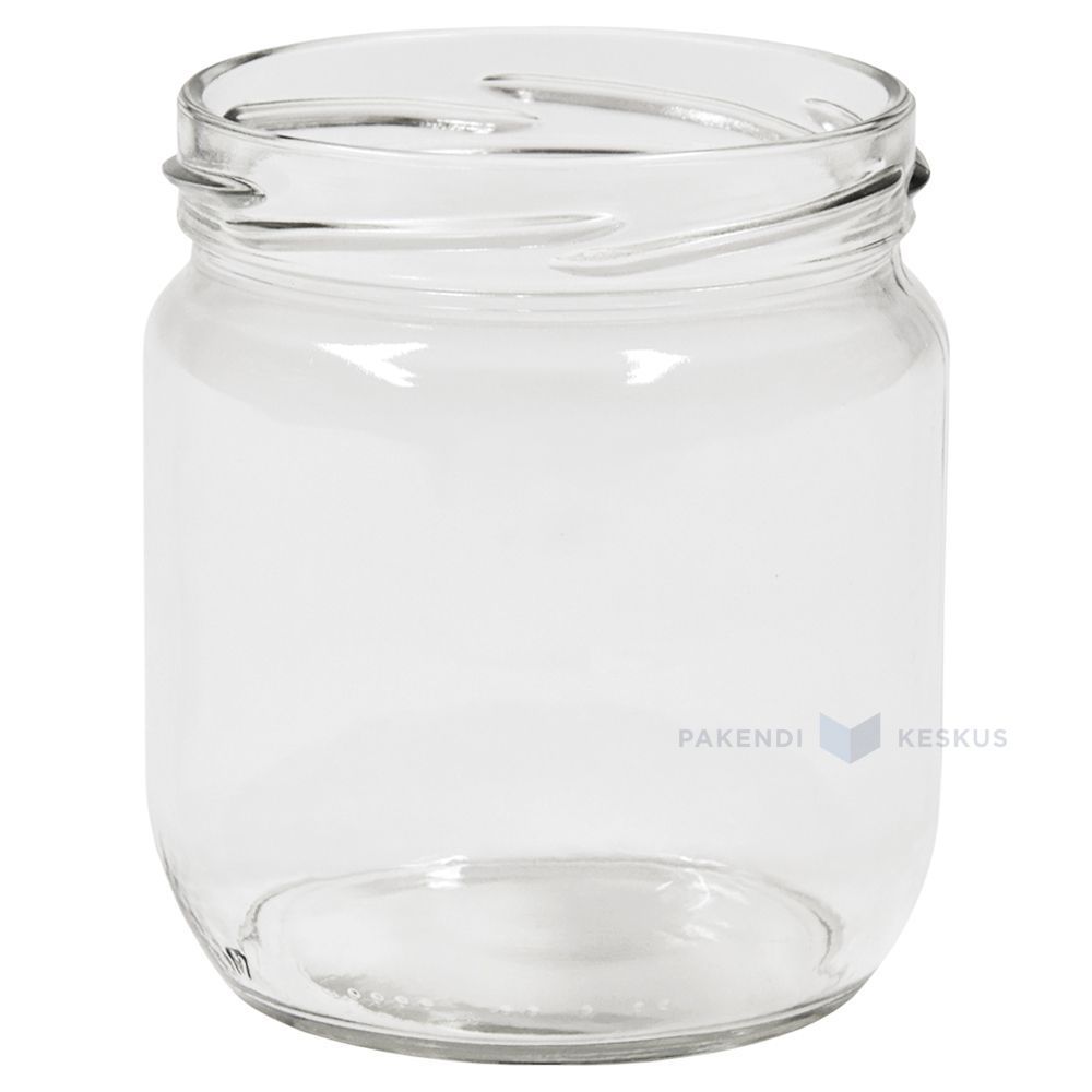 Glass jar without lid 425ml diameter 82mm - Pakendikeskus