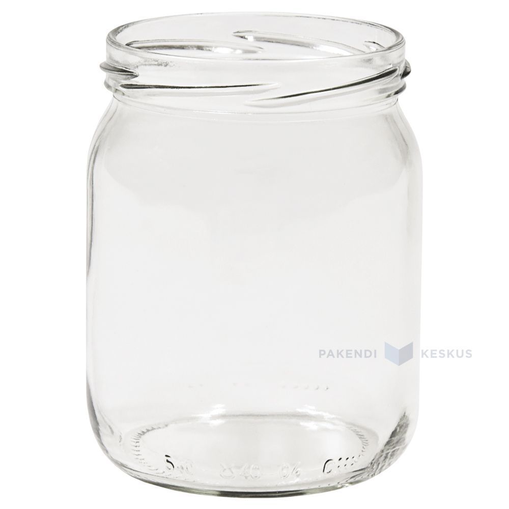 Glass jar without lid 540ml diameter 82mm - Packforce